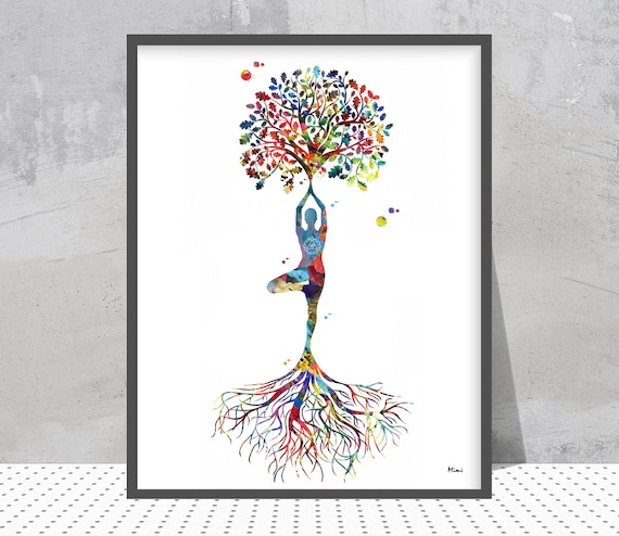 Tree Pose Drawing How To Draw A Yoga Tree Pose Position | Tutorial