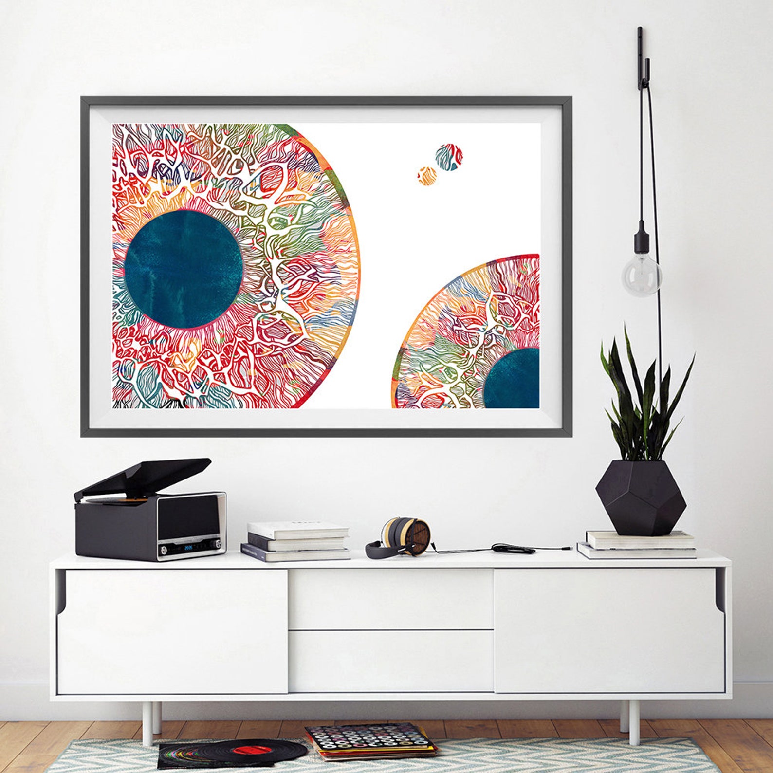 Human Eye Anatomy Art Print Iris and Pupil Close up Poster ...