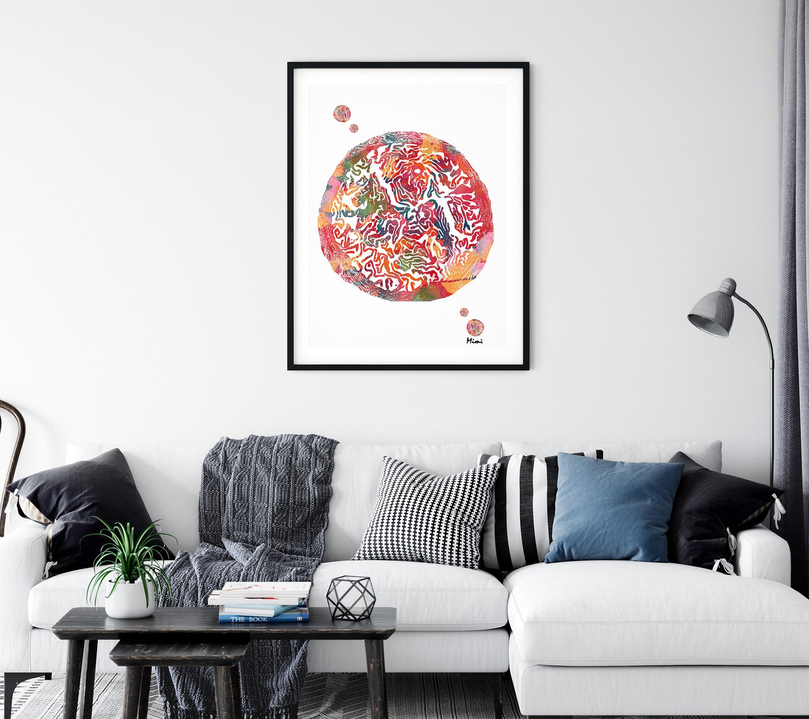 Fallopian Tube Histology Watercolor Print Female Reproductive | Etsy