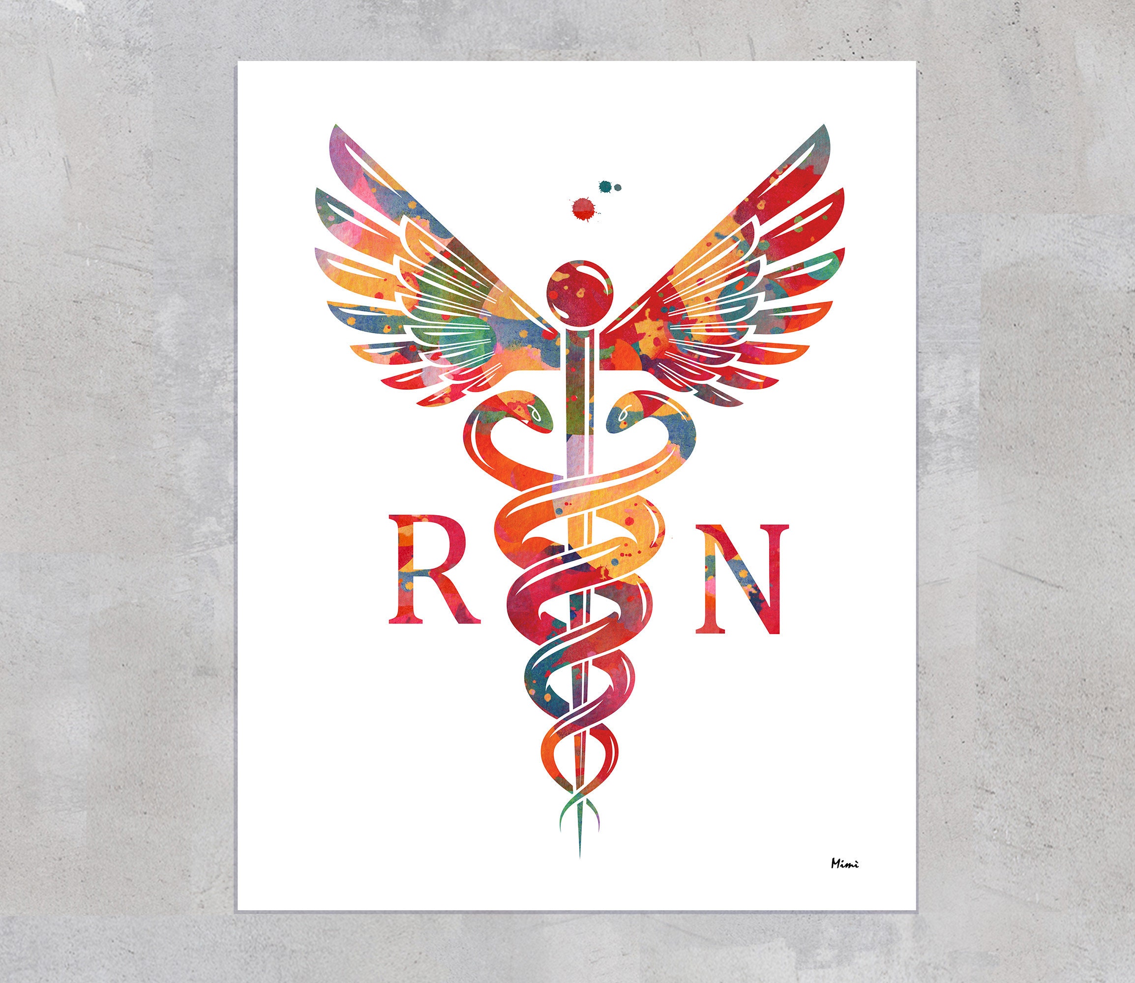 Registered Nurse Logo Tattoo