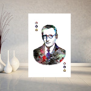 Tommy Flowers Watercolor Print Thomas Harold Fiori Computer Scientist ...