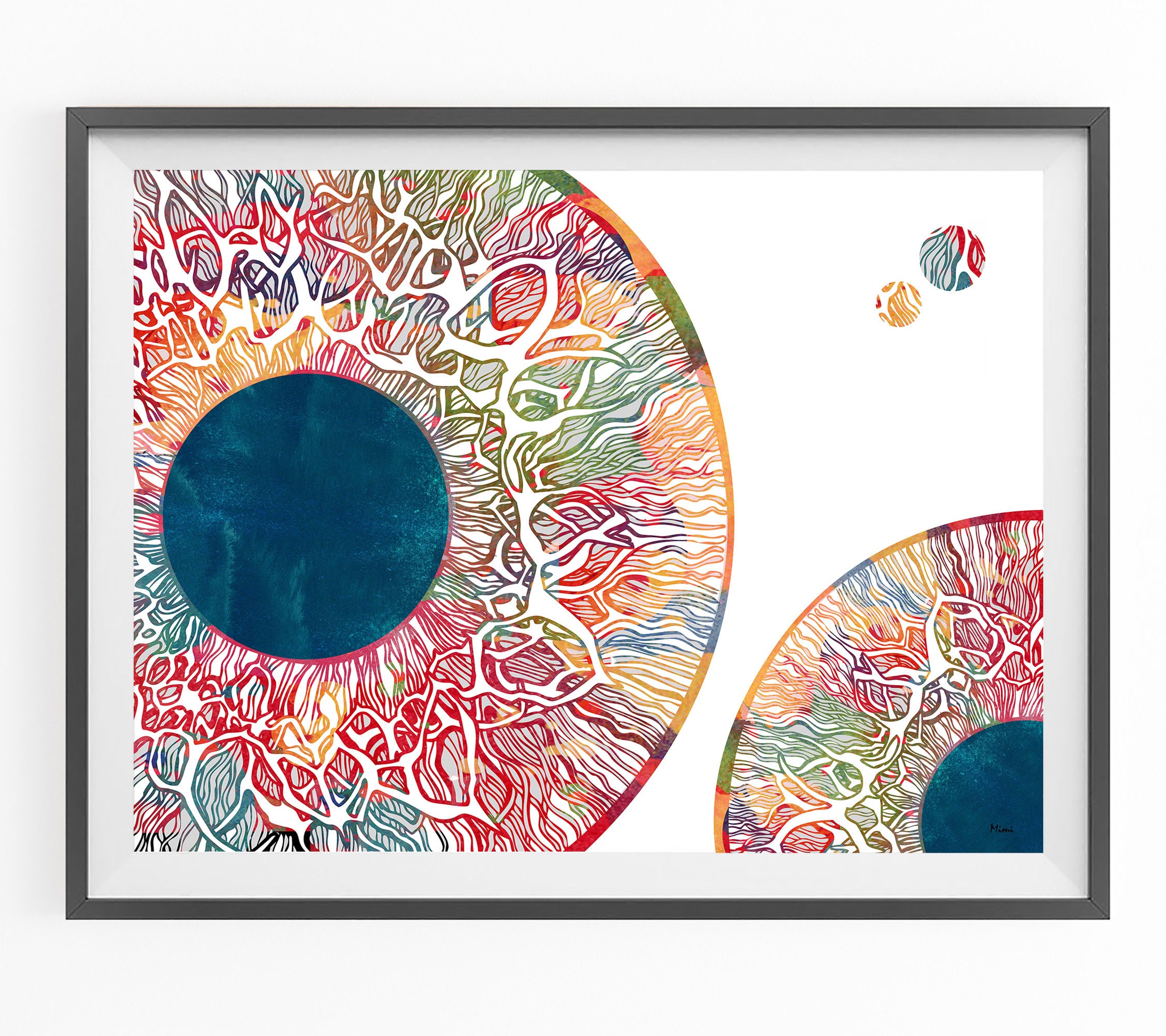 Wood & Linocut Prints Prints Art print// the eye etna.com.pe