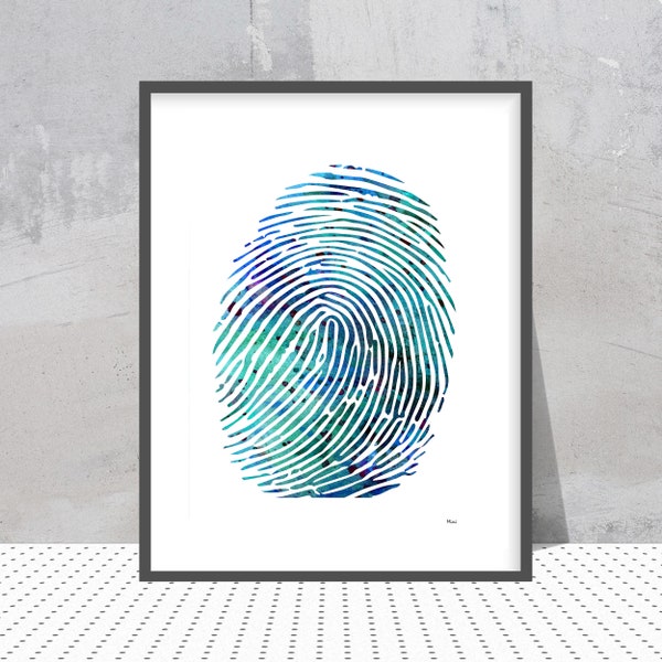 Fingerprint Poster - Etsy