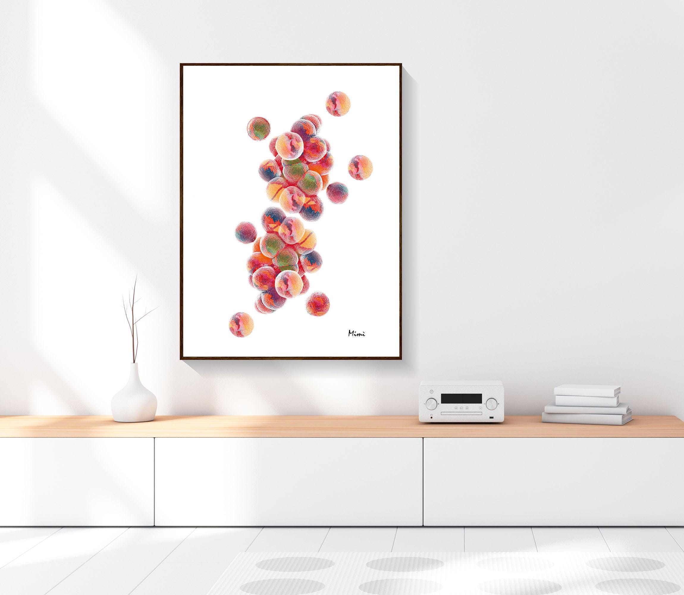 Staphylococcus Aureus Science Art Bacteria Print Biology Art ...