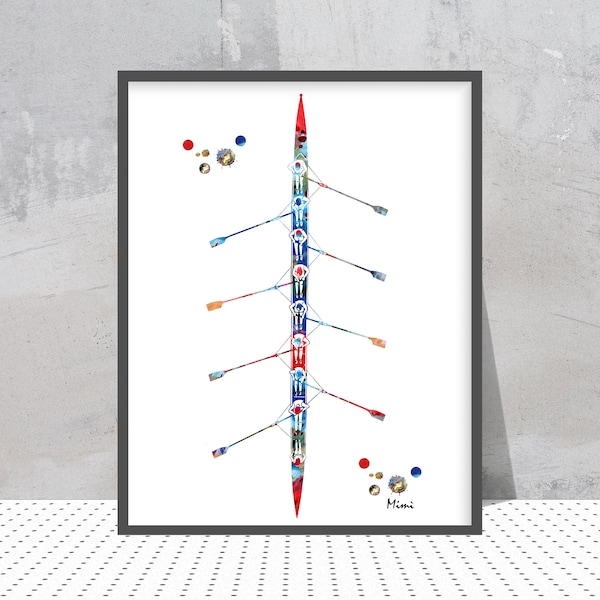 Rowing Art - Etsy