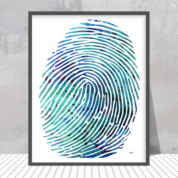 Fingerprint Poster - Etsy