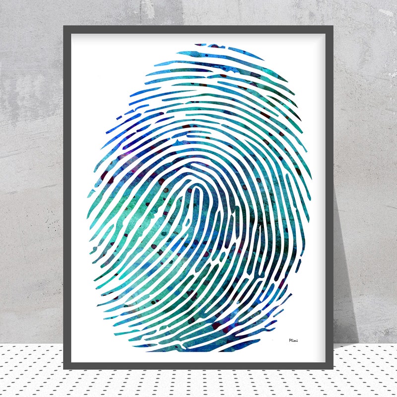 Fingerprint Poster - Etsy