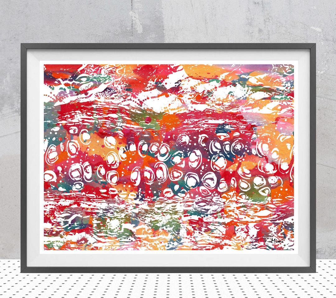 Elastic Cartilage Print Abstract Anatomy Watercolor Histology Poster ...