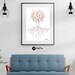 Abstract Tree With Binary Code Roots Watercolor Print Computer IT Print ...