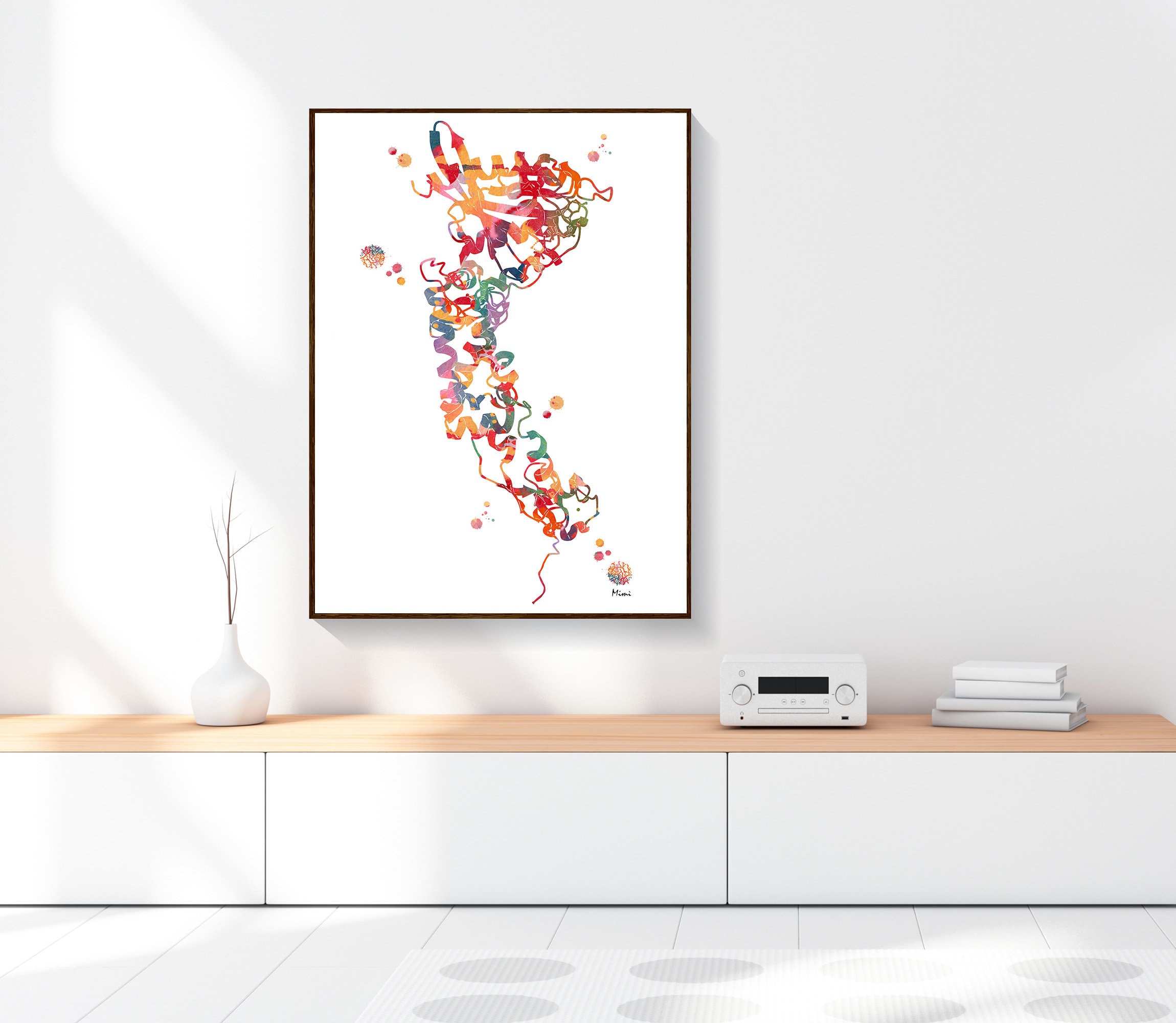 Protein Molecule Print Molecular Structure of the Human Protein ...