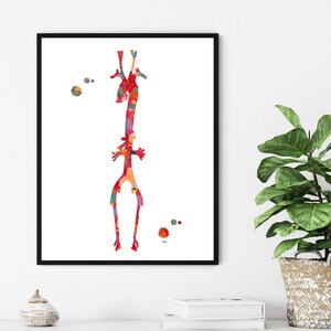 Aorta Watercolor Print Abstract Anatomy Schematic Illustration Blood ...
