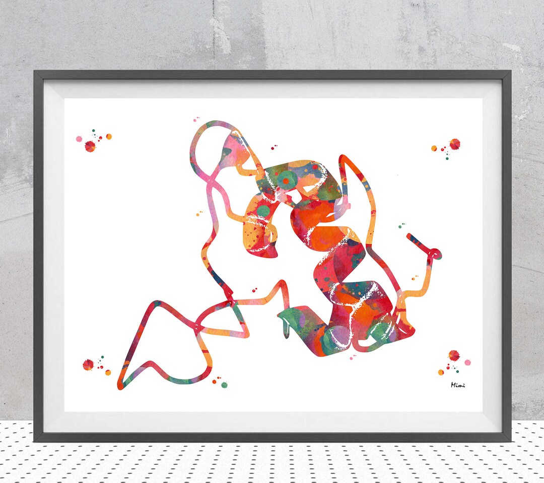 Insulin Like Growth Factor Watercolor Print IGF-1 Hormone Structure ...