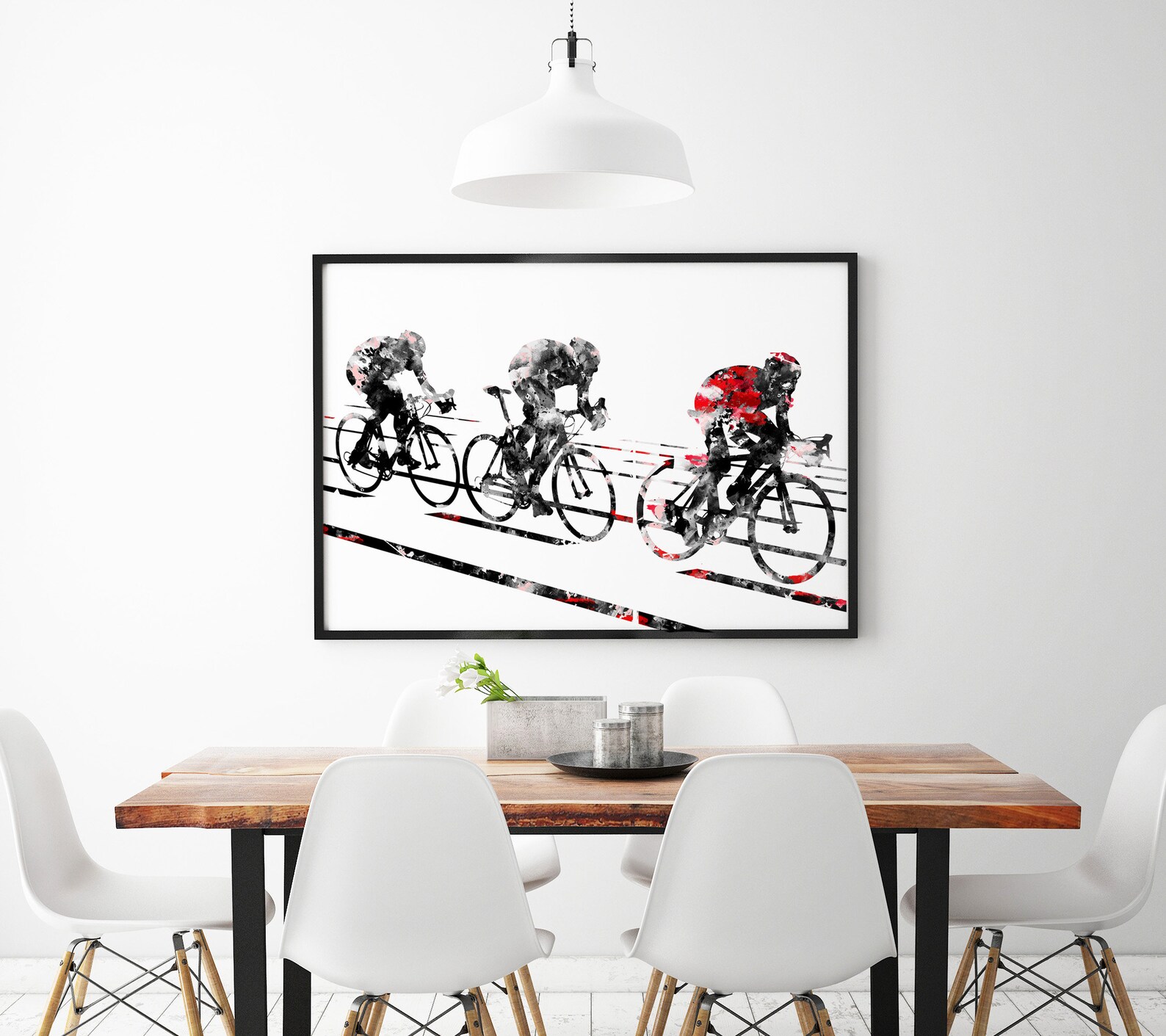 Cycling Race Watercolor Art Print, Cyclists Painting - Etsy