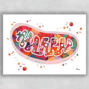 Mitochondrion Science Print Mitochondria Poster Cell Structure ...