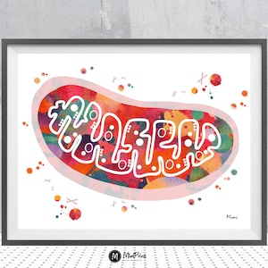 Mitochondrion Science Print Mitochondria Poster Cell Structure ...