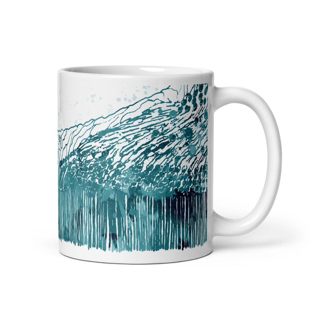 Fovea Mug Eye Anatomy Mug 11 OZ Blue and Teal Mug Printed All Around ...