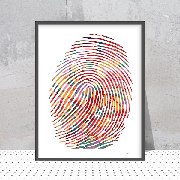 Fingerprint Art - Etsy