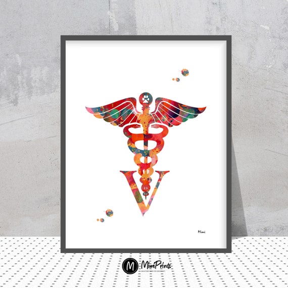 Veterinary Caduceus Graphic