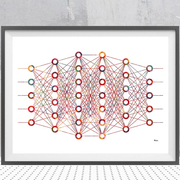 Neural Network Poster - Etsy