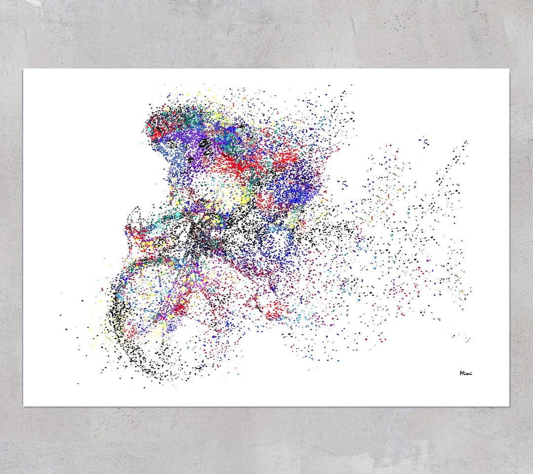 Cyclist Racing Sport Print Road Bicycle Racing Poster Cyclist - Etsy