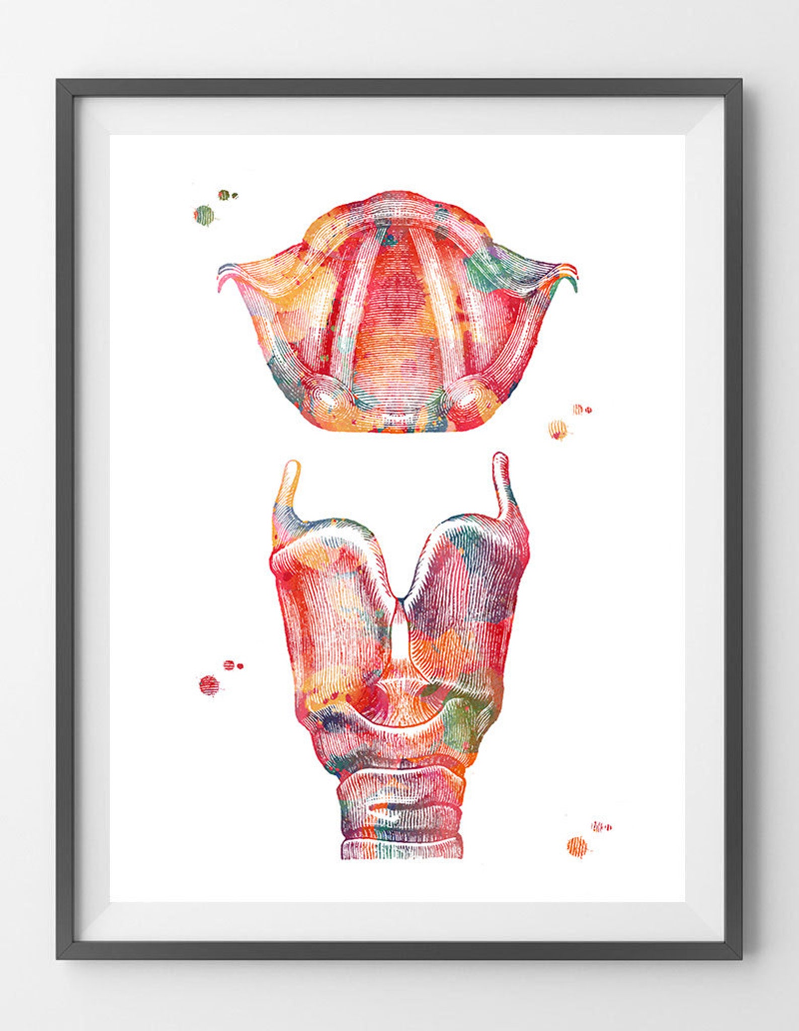 Larynx Watercolor Print Mouth Anatomy Medical Art Vocal Box - Etsy Canada
