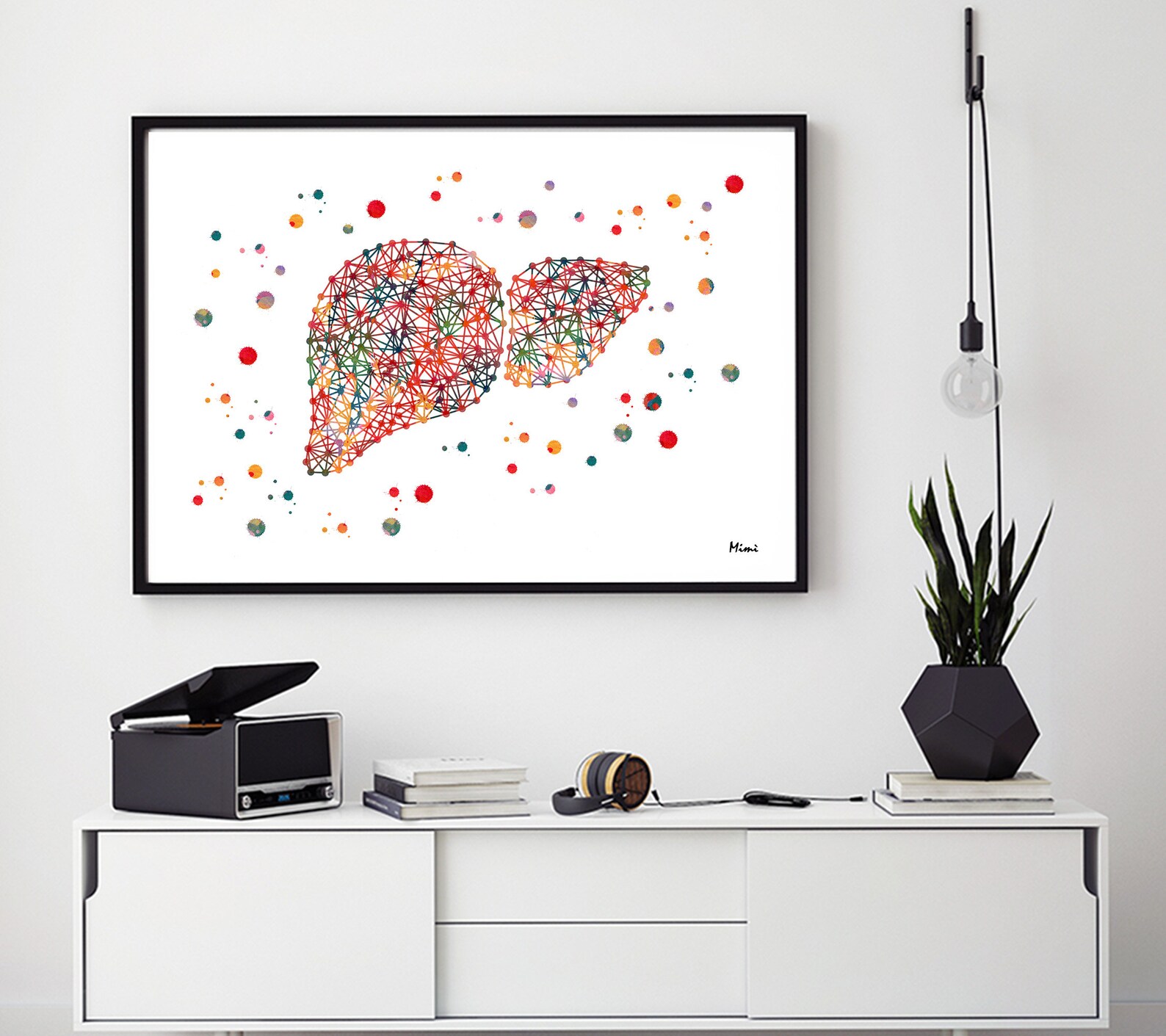 The Liver Watercolor Print the Human Liver Poster Medical Art Anatomy ...