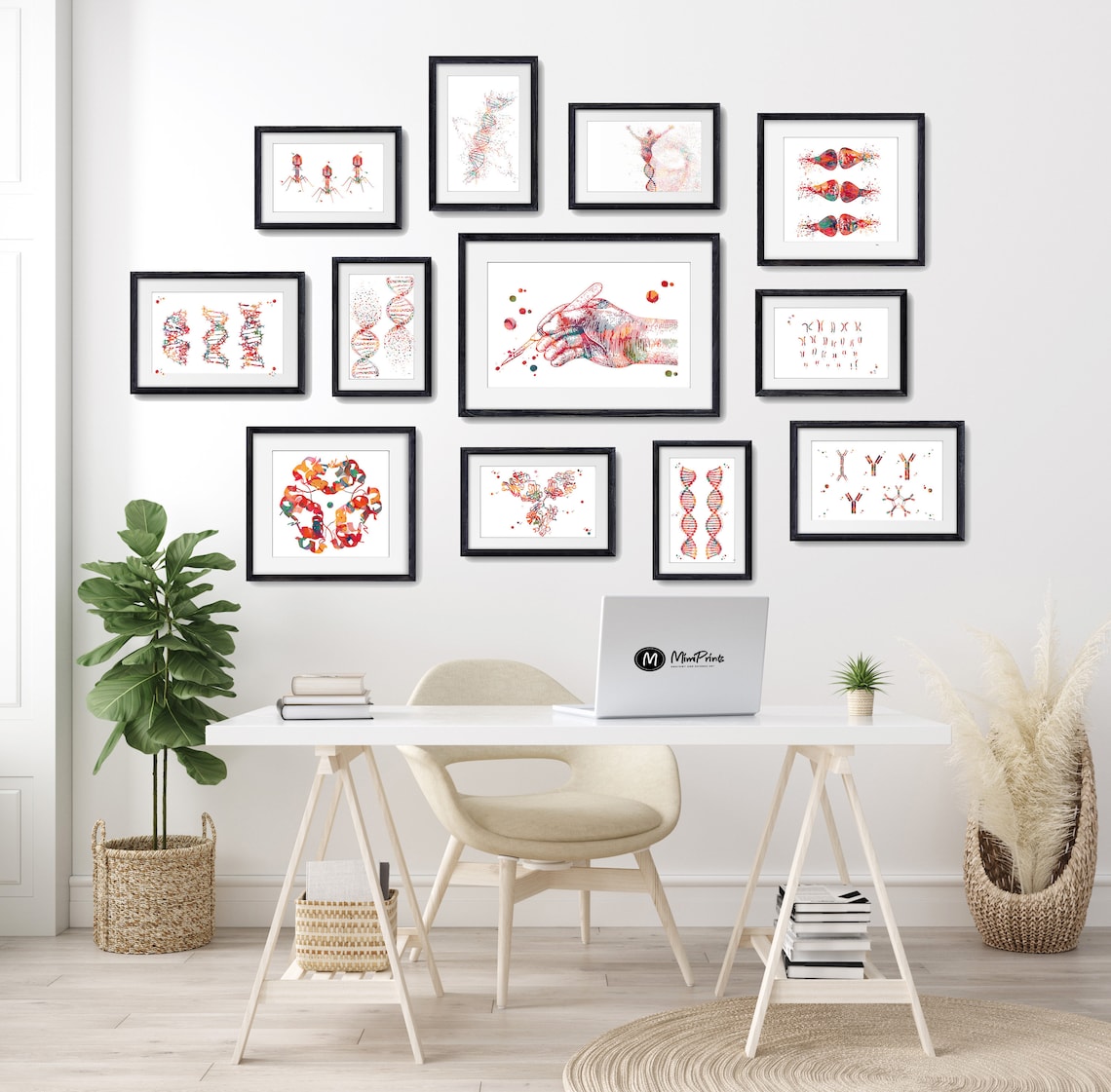 Surgery Art Print the Hand of Surgeon Holding the Scalpel Anatomy Art ...
