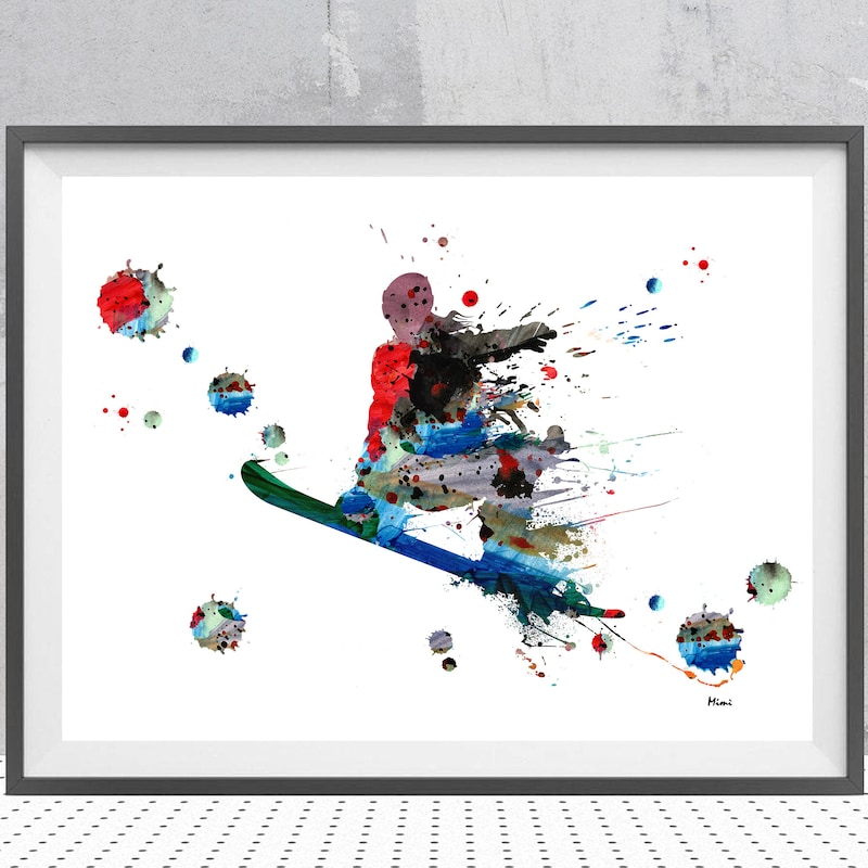 Snowboard Art - Etsy