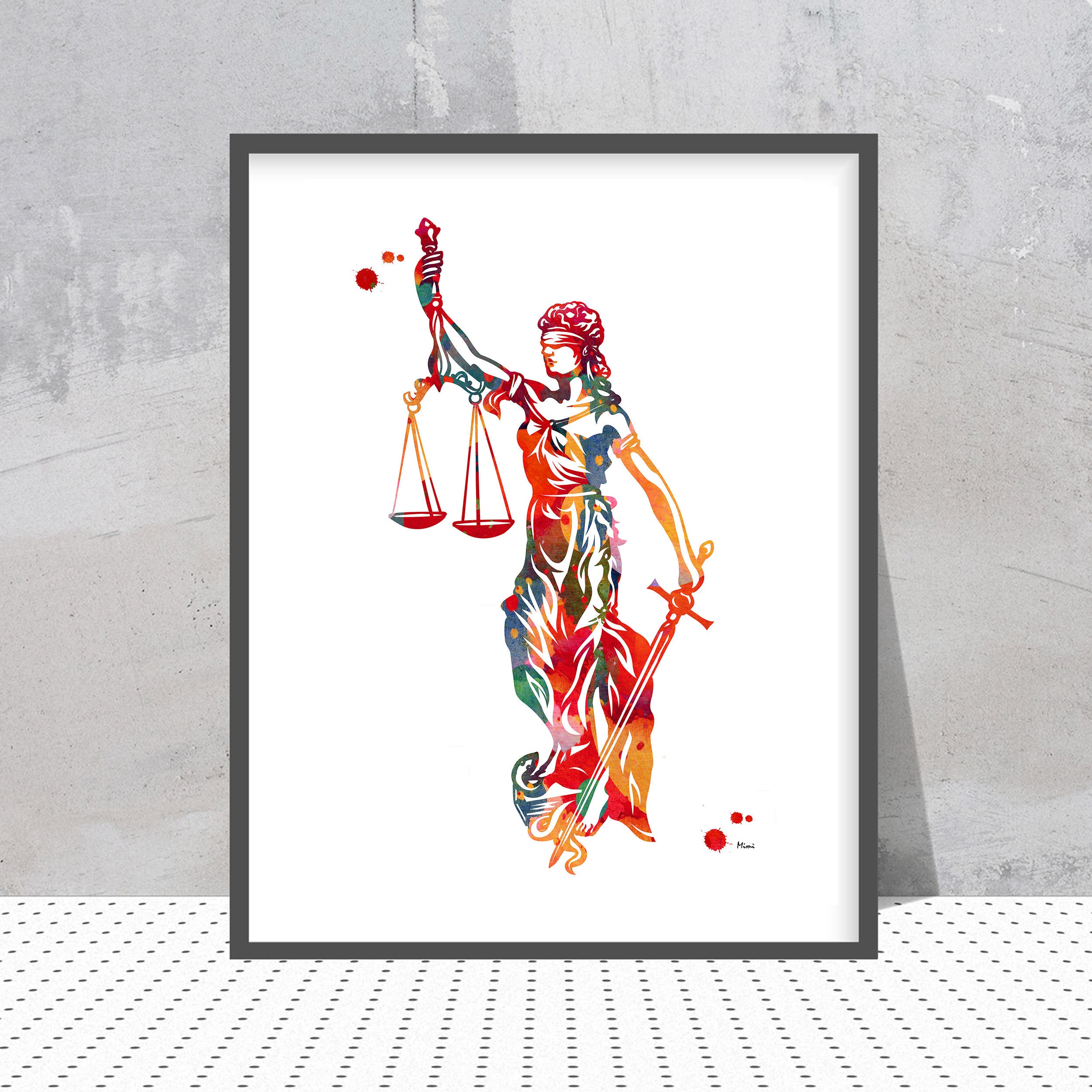 Lady Justice Painting