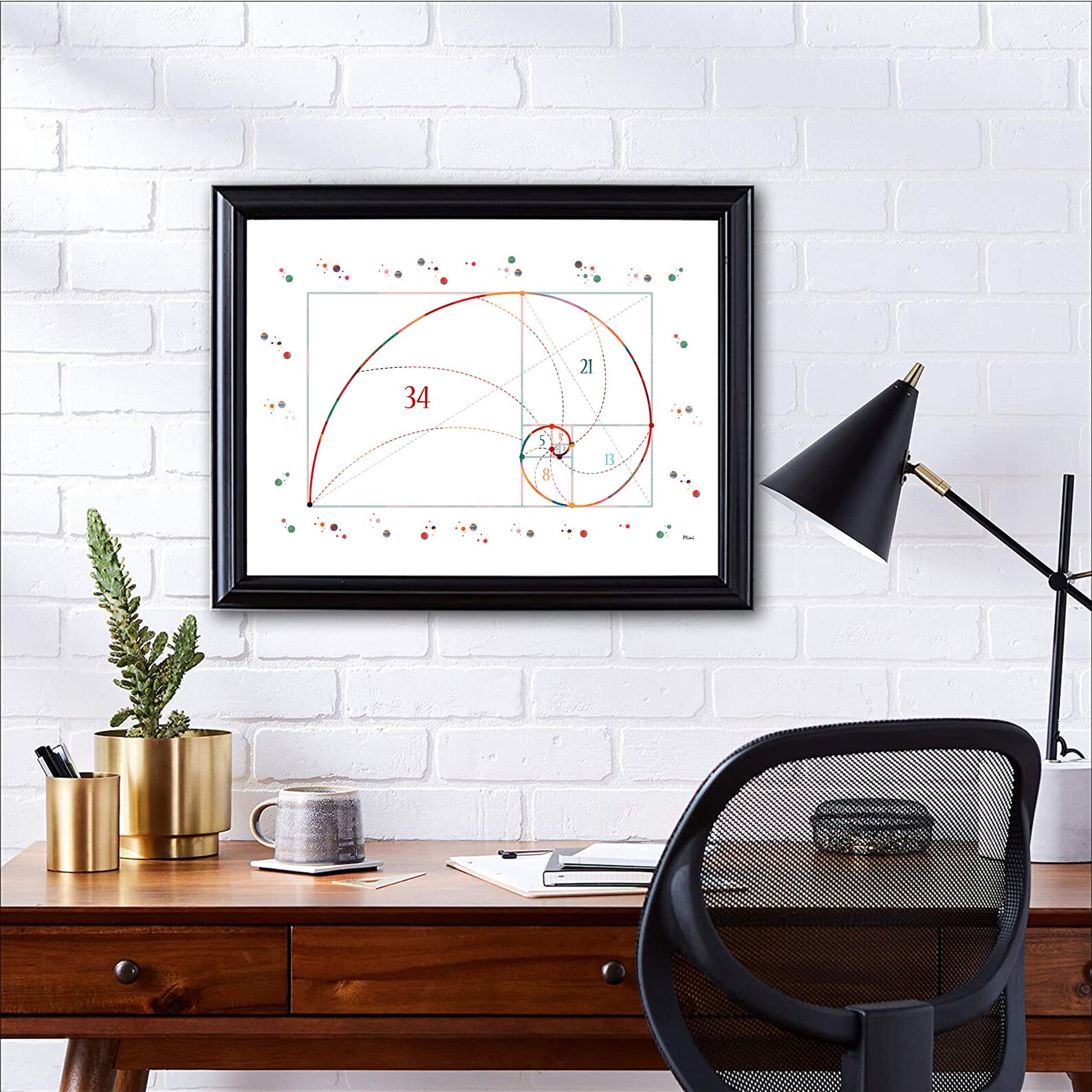 Fibonacci Sequence Watercolor Print, Golden Ratio Science Art - Etsy