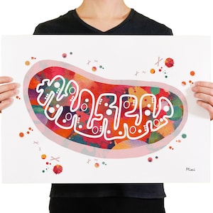 Mitochondrion Science Print Mitochondria Poster Cell Structure ...