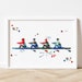 Rowing Sport Print Female Rowing Team Rower Poster Rowing Girls Team ...