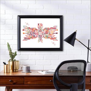Computer Board Print Information Technology Watercolor Circuit Board ...