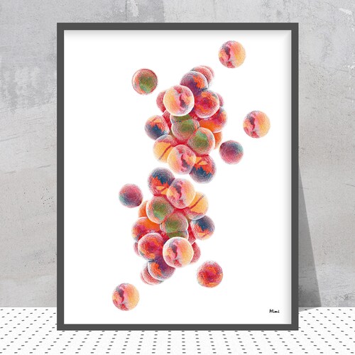 Escherichia Coli 2 E.coli Print Ecoli Bacteria Bacteria | Etsy