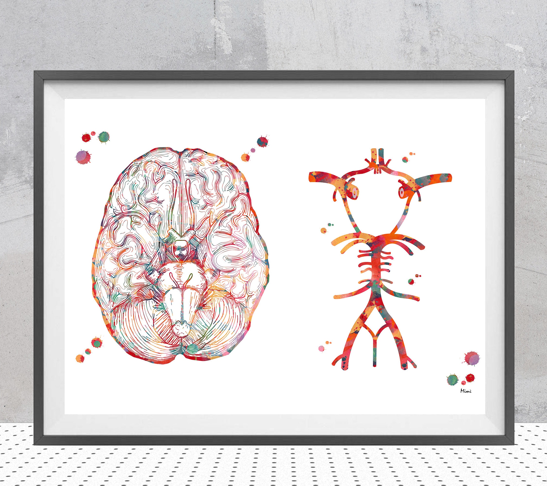 Digital Art & Collectibles Drawing & Illustration Brain Arterial Circle ...