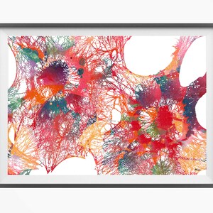 Fibroblast Cells Watercolor Print Fibroblasts Dividing Poster - Etsy
