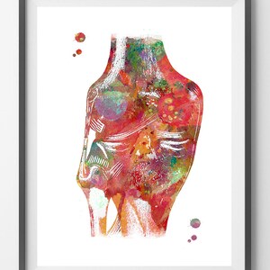 Knee Joints Medical Art Print Knee Ligaments and Tendons Poster ...