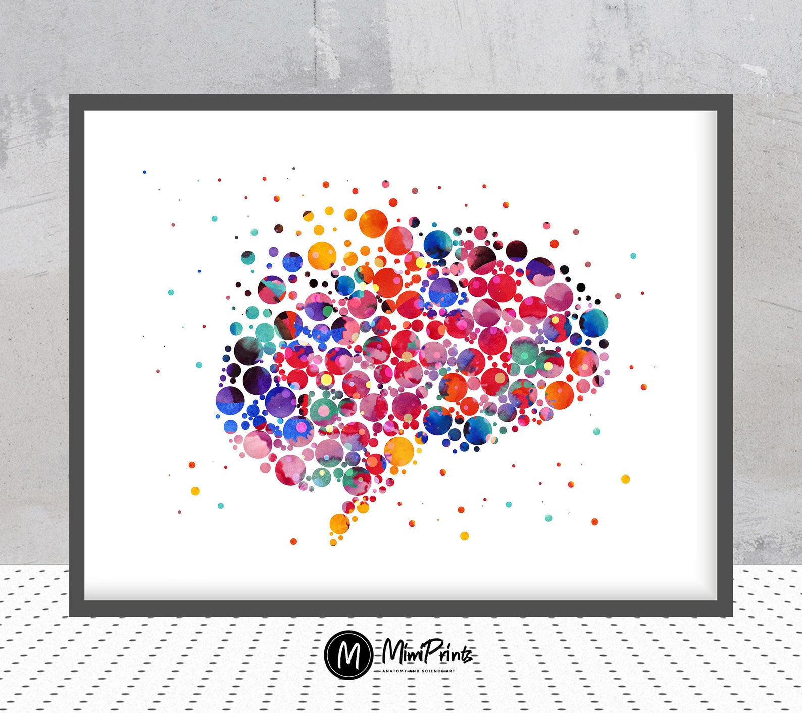 Human Brain Abstract Anatomy Art Print Brain Cells Poster - Etsy UK