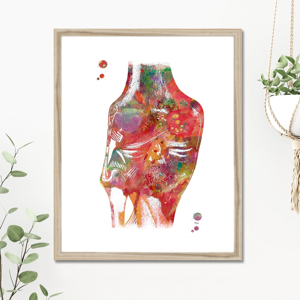 Knee Joints Medical Art Print Knee Ligaments and Tendons - Etsy