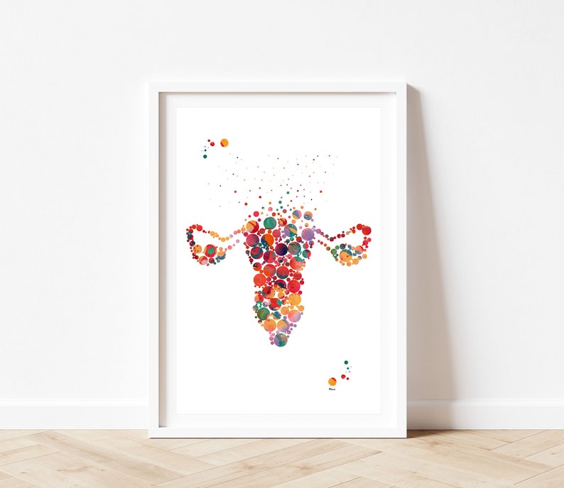 Uterus Watercolor Print Abstract Anatomy Art Poster Human Etsy