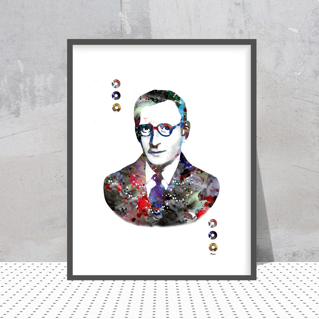 Tommy Flowers Watercolor Print Thomas Harold Fiori Computer Scientist ...