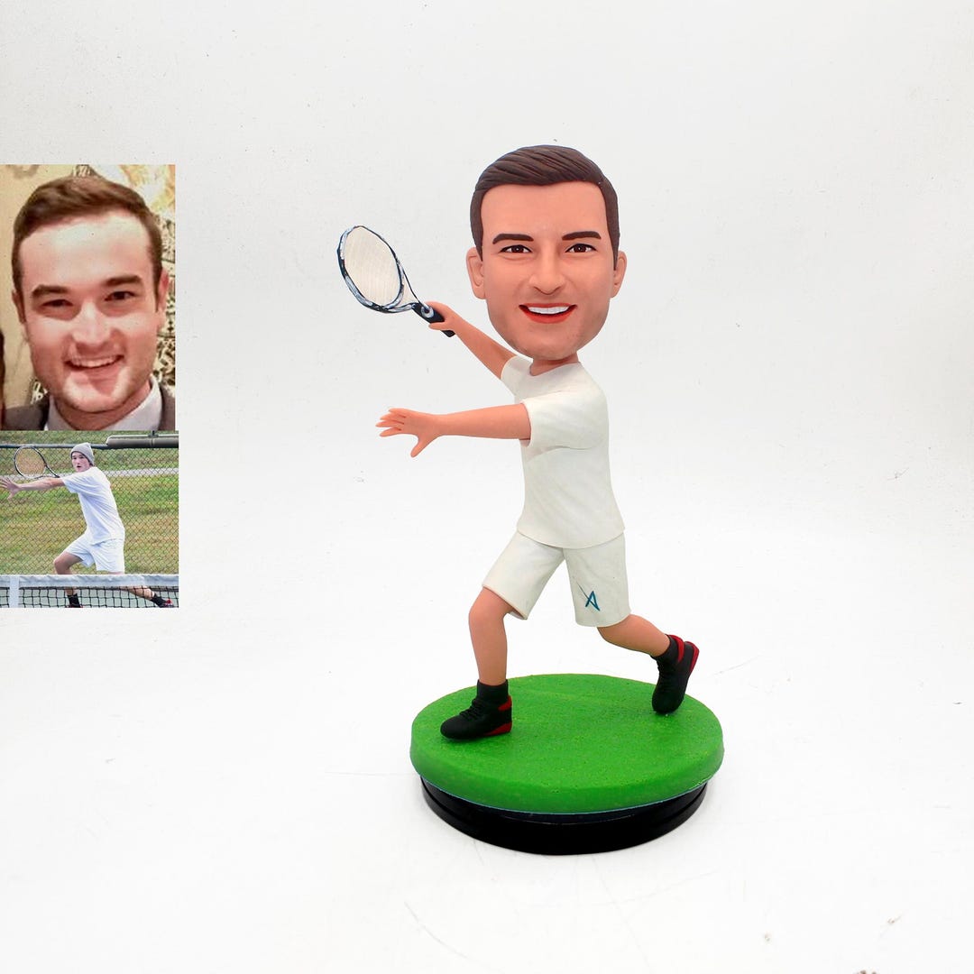 Custom Sport Bobblehead, Personalized Tennis Figurines, Custom ...