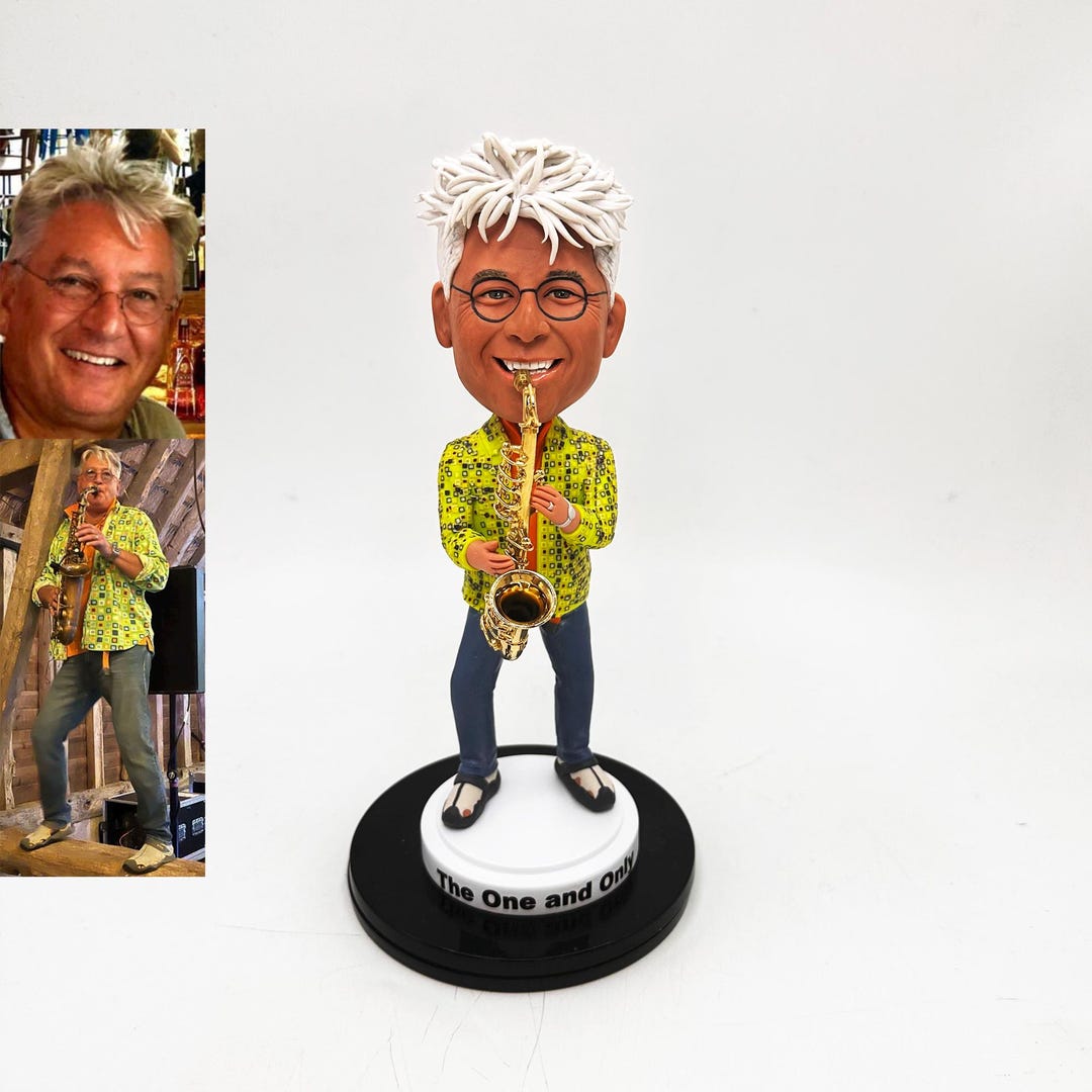 Custom Saxophone Bobbleheads, Custom Player Bobblehead, Custom Music ...
