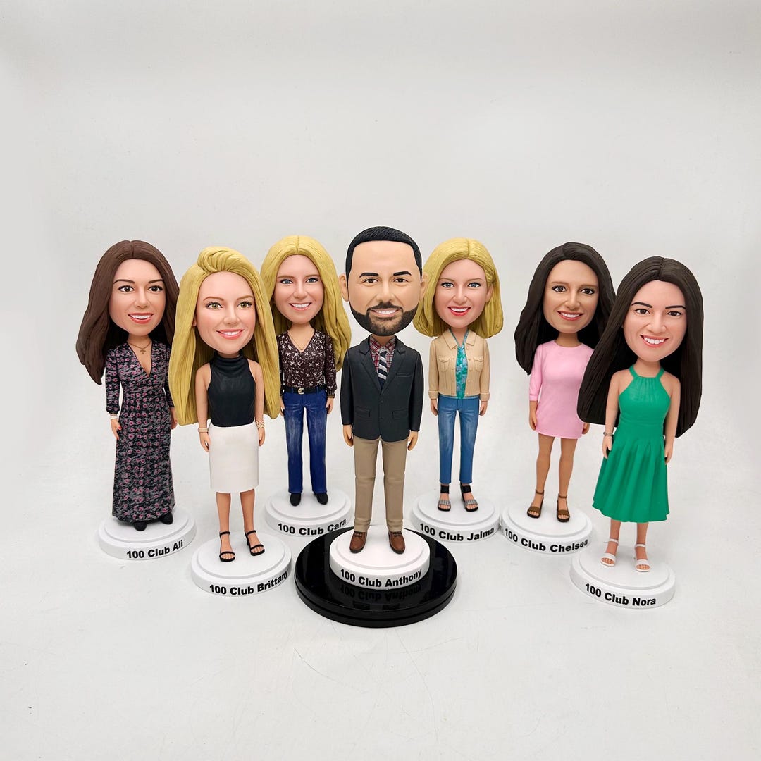Custom Different Figurines More Than 8 People, Custom Bulk Bobbleheads ...