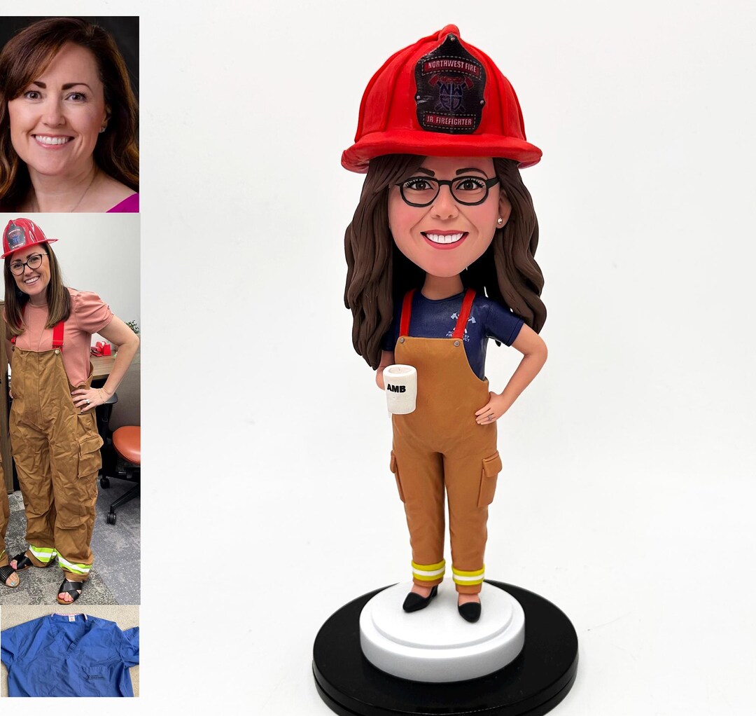 Custom Lady Boss Bobbleheads, Custom Female Builder Bobblehead, Custom ...