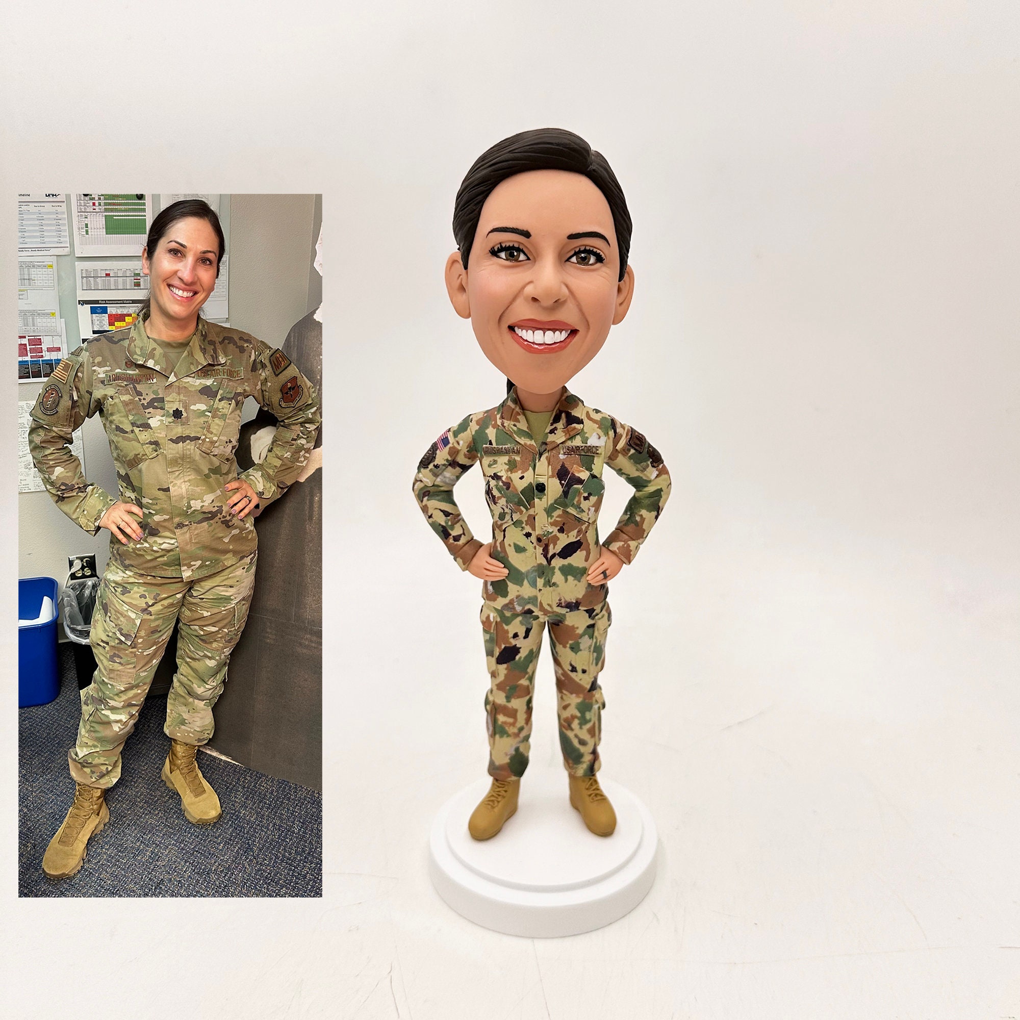 Custom Policewoman Bobblehead, Custom Military Bobbleheads, Custom ...