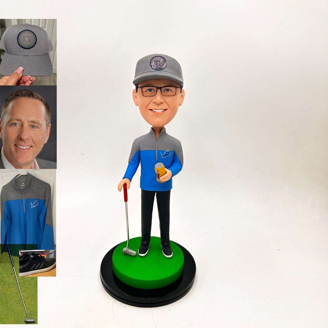 Custom Golfer Unique Gift, Custom Golf Bobbleheads, Custom Golfer ...