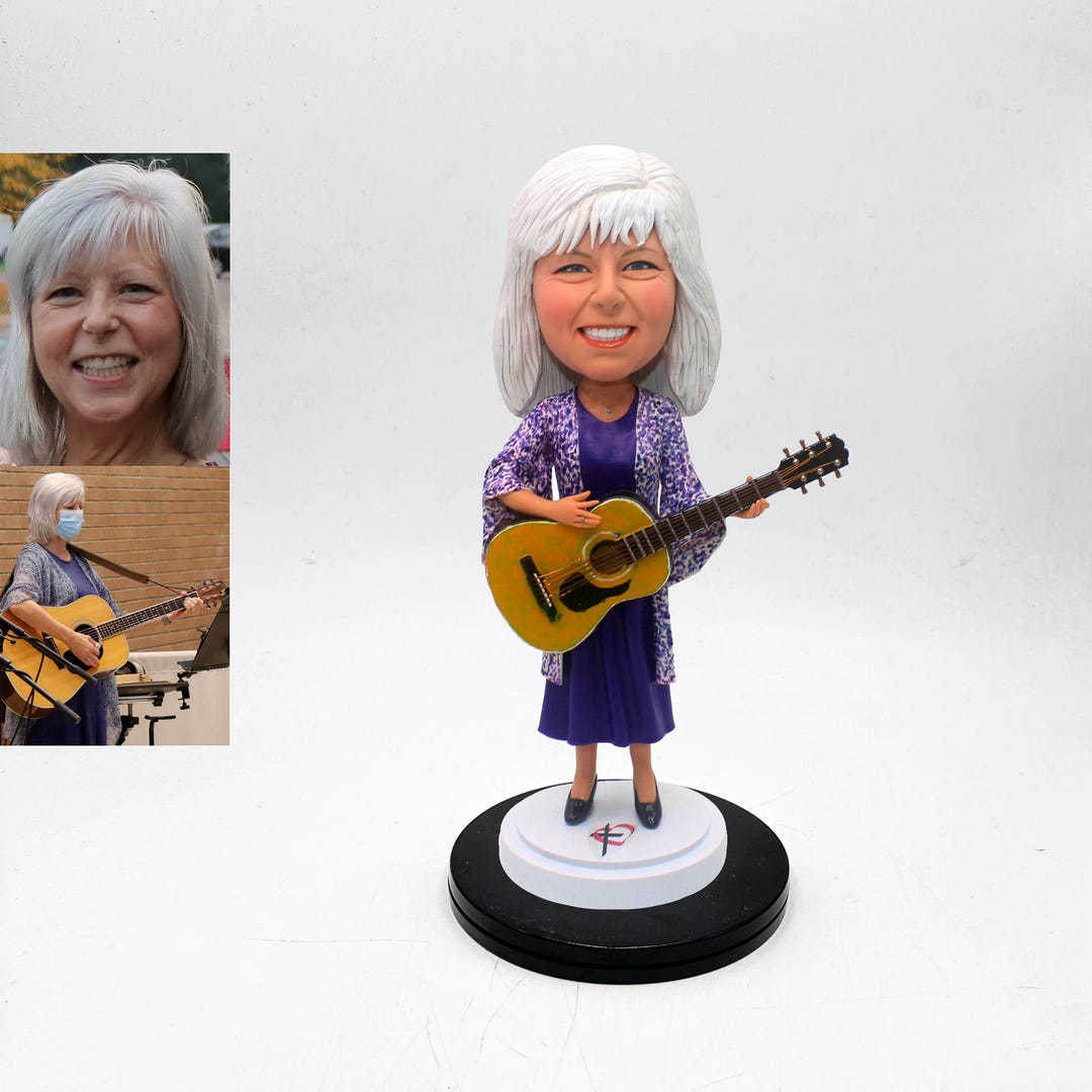 Custom Artist Bobblehead, Custom Musician Bobblehead, Custom Guitar ...