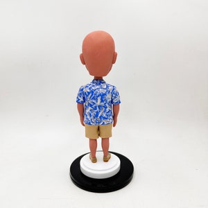 Custom Bald Bobblehead, Custom Father Bobblehead as Memorial Birthday ...