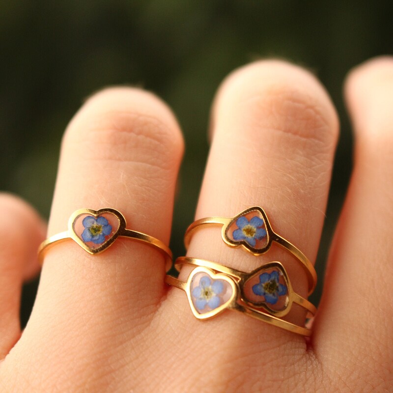 Forget Me Not Ring - Etsy